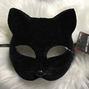 spiritHelloween | Accessories | Cat Mask Black Velvet | Poshmark